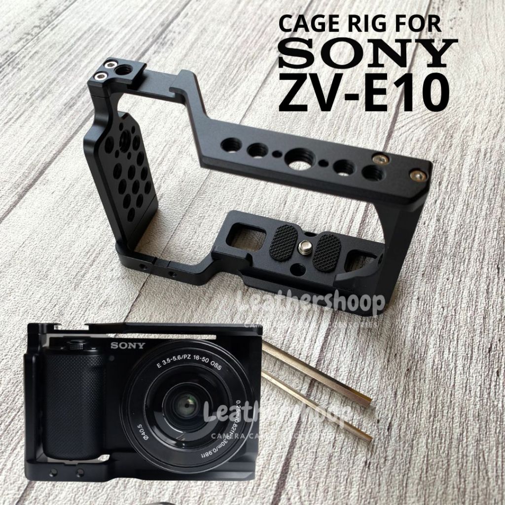 Jual Cage Rig SONY ZVE10 ZV-E10 Bracket Plate Vloging | Shopee Indonesia