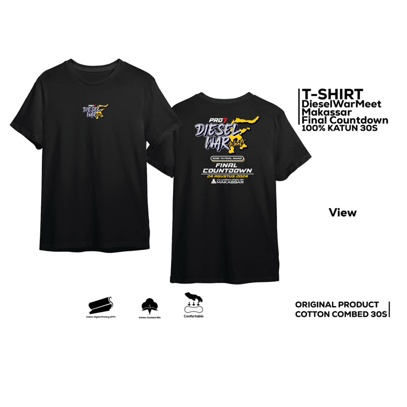 Jual Tshirt Kaos Pro7 Diesel WAR meet Final Countdown Makasar Best ...