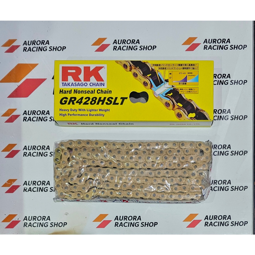 Jual RANTAI RK 428 HSLT - 120L / 130L / 140L GOLD ORIGINAL RK TAKASAGO ...