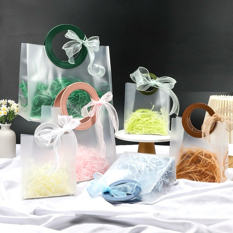 Jual Goodie Bag Premium Doff Handle Leather ROUND Super Mewah | Shopee ...