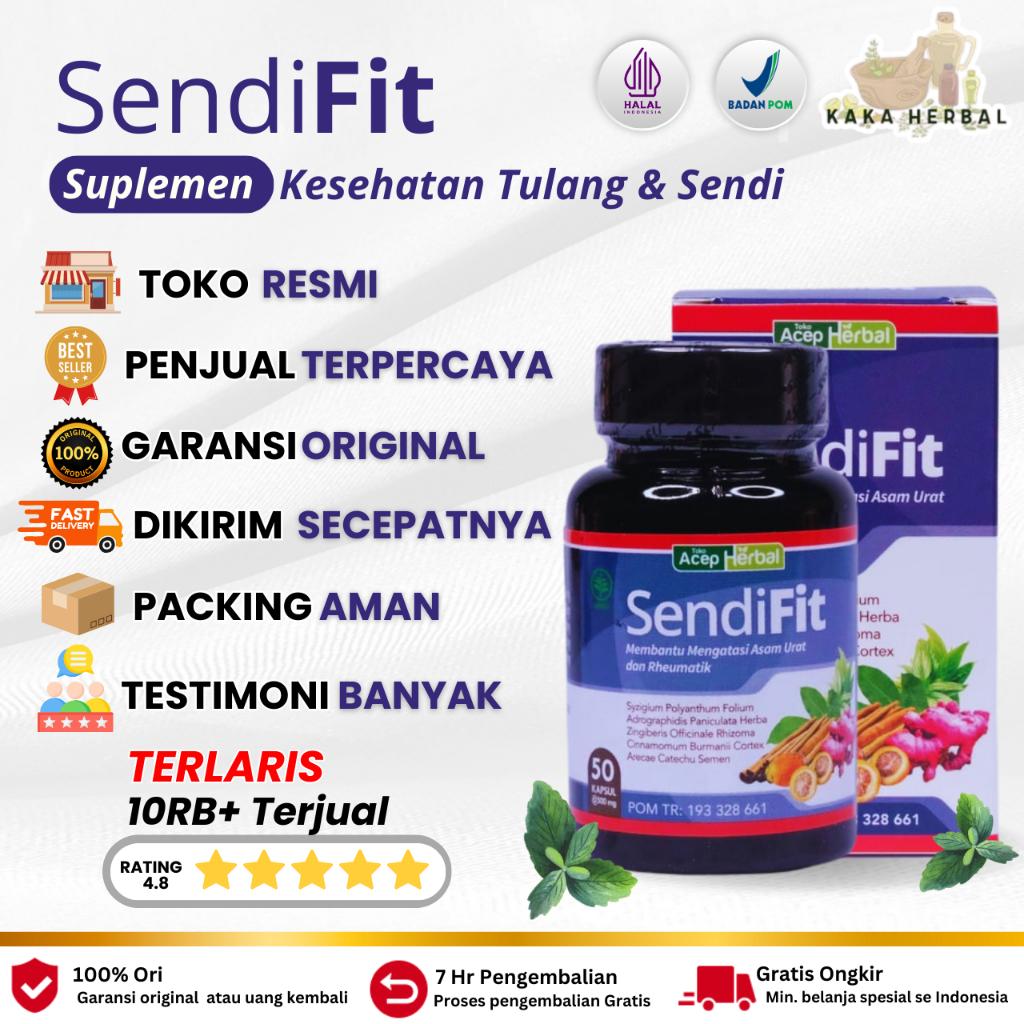 Jual SendiFit Kapsul Isi 50 Kapsul 100% Asli Original Obat Herbal untuk ...