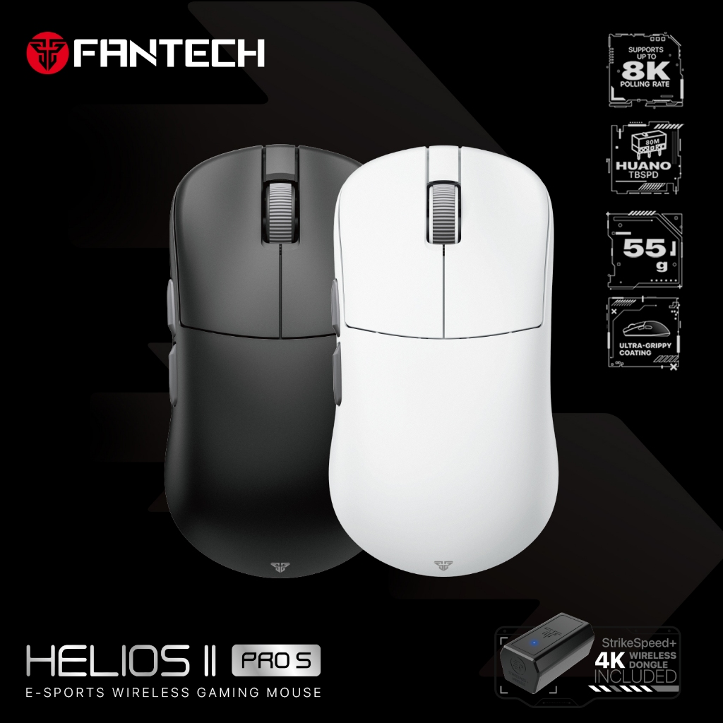Jual Mouse Gaming Wireless Bluetooth Fantech HELIOS II PRO S VX3v3 4K8K ...