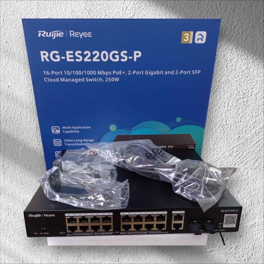 Jual RUIJIE RG-ES220GS-P 20-Port Gigabit Smart Cloud Managed PoE Switch | Shopee Indonesia