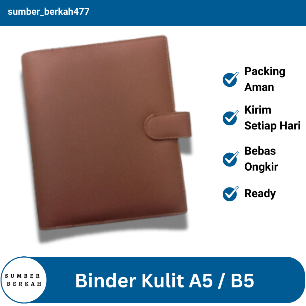 Jual Binder Kulit Polos A5 & B5 | Shopee Indonesia