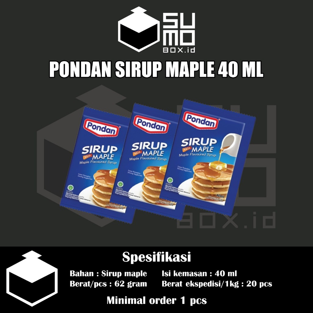 Jual Pondan Sirup Maple 40ml / Maple Syrup 40 ml | Shopee Indonesia