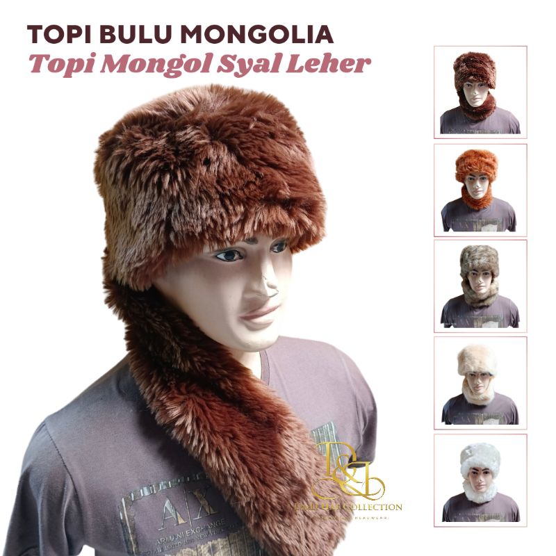 Jual Topi Bulu Mongolia Topi Mongol Syal Leher | Shopee Indonesia