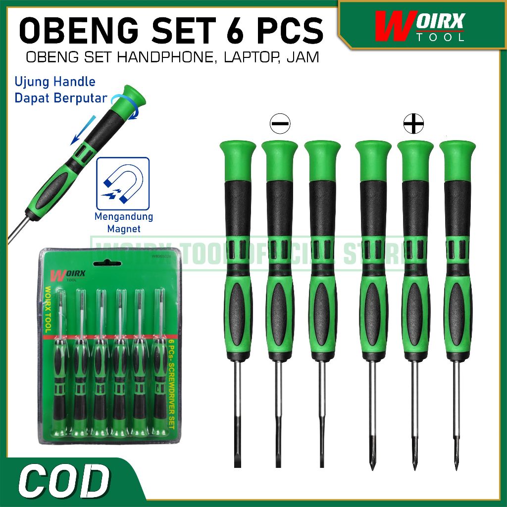 Jual WOIRX TOOL Obeng Set Handphone Smartphone Iphone Jam Laptop Plus ...