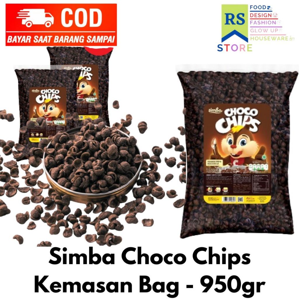 Jual choco chips cereal simba - kemasan bag 950 gr lebih hemat / coco ...