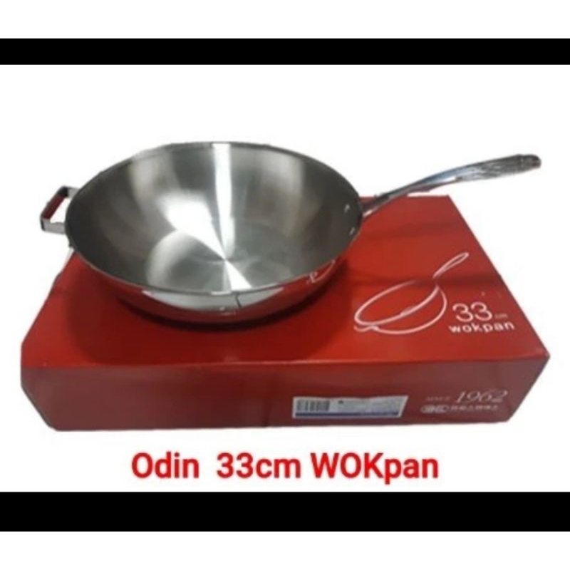 Jual Panci Hanil Ordin Master Cuisine Wok Pan 33cm Two HandleWajan Stainless Steel 3 Ply Korea ...