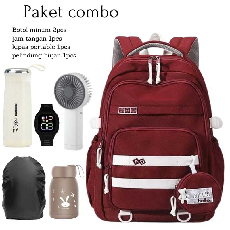 Jual Tas Ransel Terbaru Paket Combo Backpack Sekolah SD, SMP, SMA Tas Sekolah Anak | Shopee ...