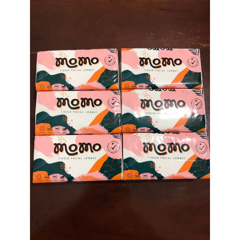 Jual MOMO Facial Tissue 180 Sheets 2 Ply | Shopee Indonesia