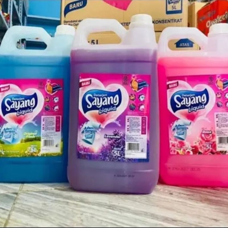 Jual Deterjen / Detergent Sayang Jerigen 5 Liter Rose, Lavender ...