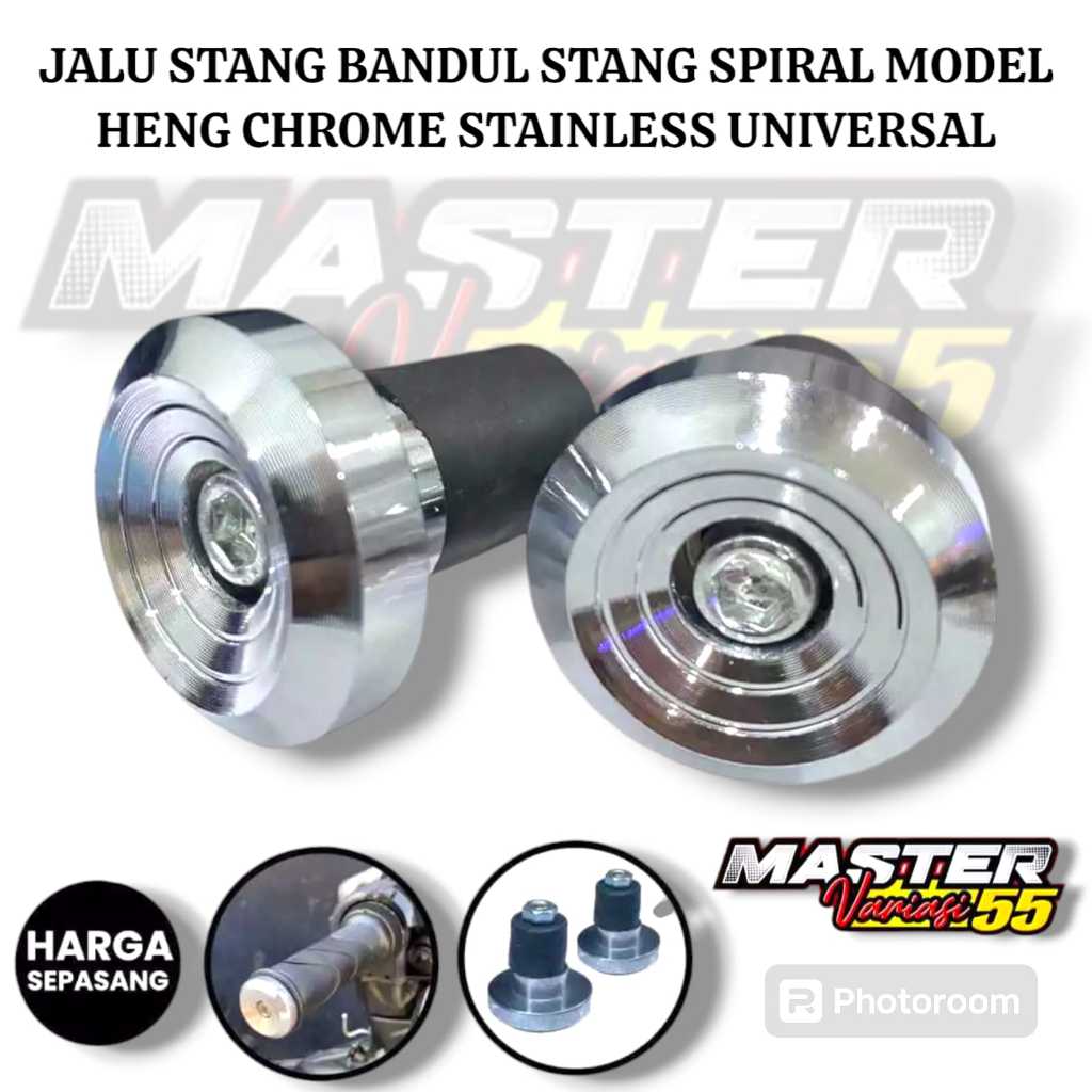 Jual JALU STANG BANDUL STANG CHROME MOTOR SPIRAL TITANIUM CHROME MODEL ...