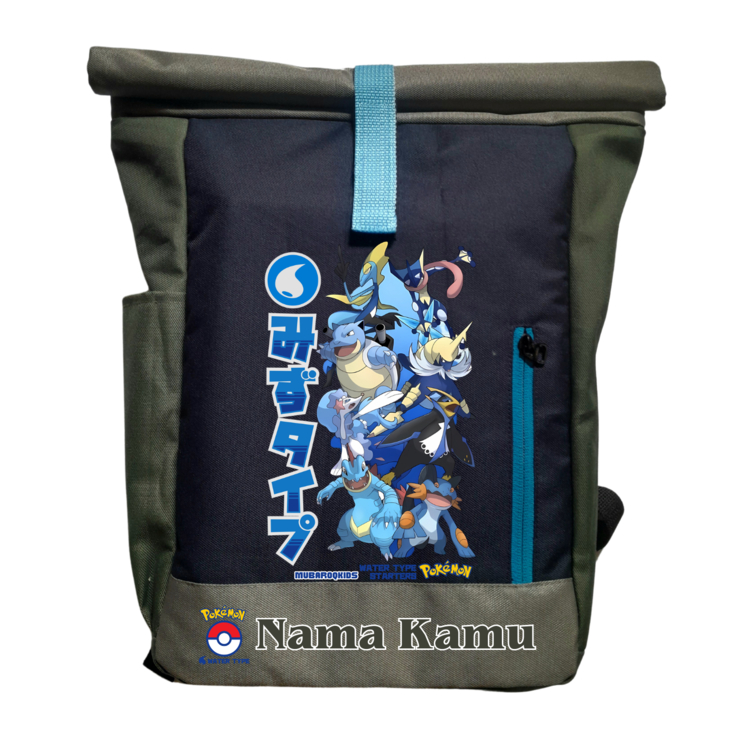 Jual Tas Sekolah Anak TK-SD Rolltop - Karakter Pokemon Fire Type ...