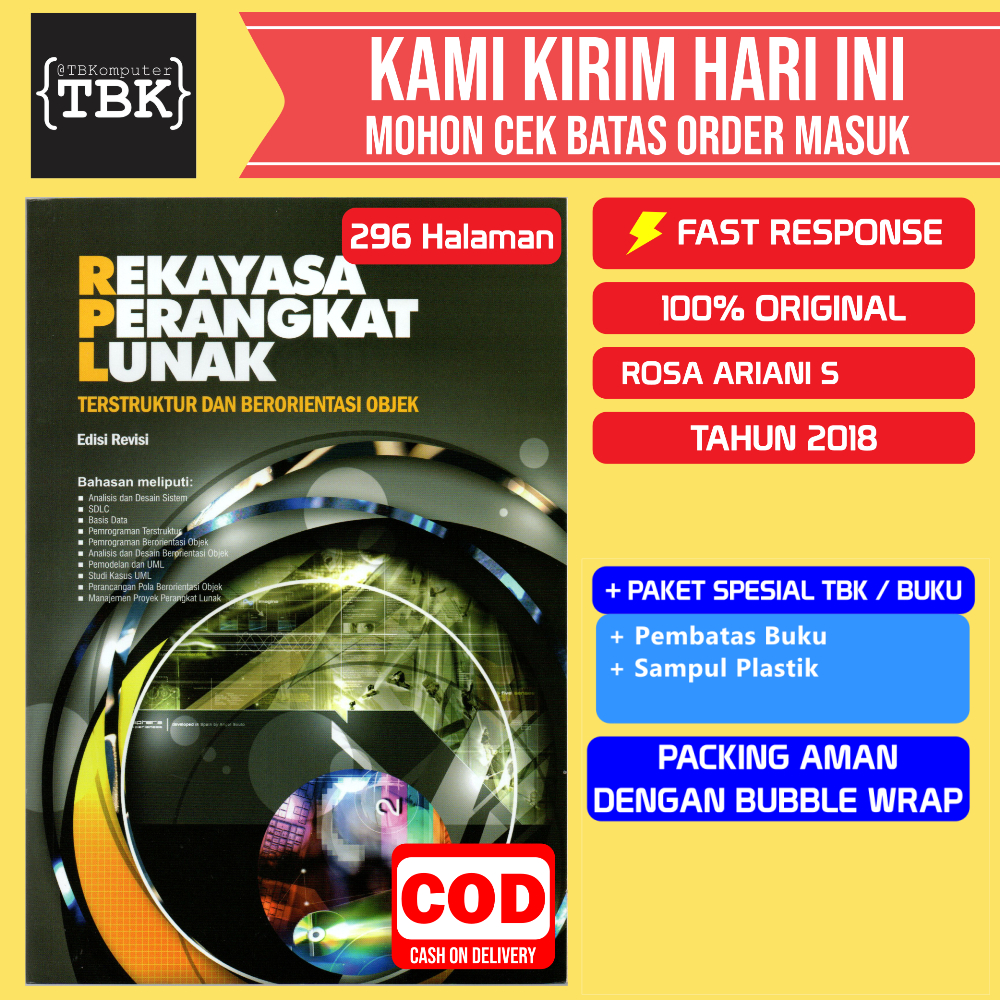 Jual BUKU REKAYASA PERANGKAT LUNAK TERSTRUKTUR DAN BERORIENTASI OBJEK ...