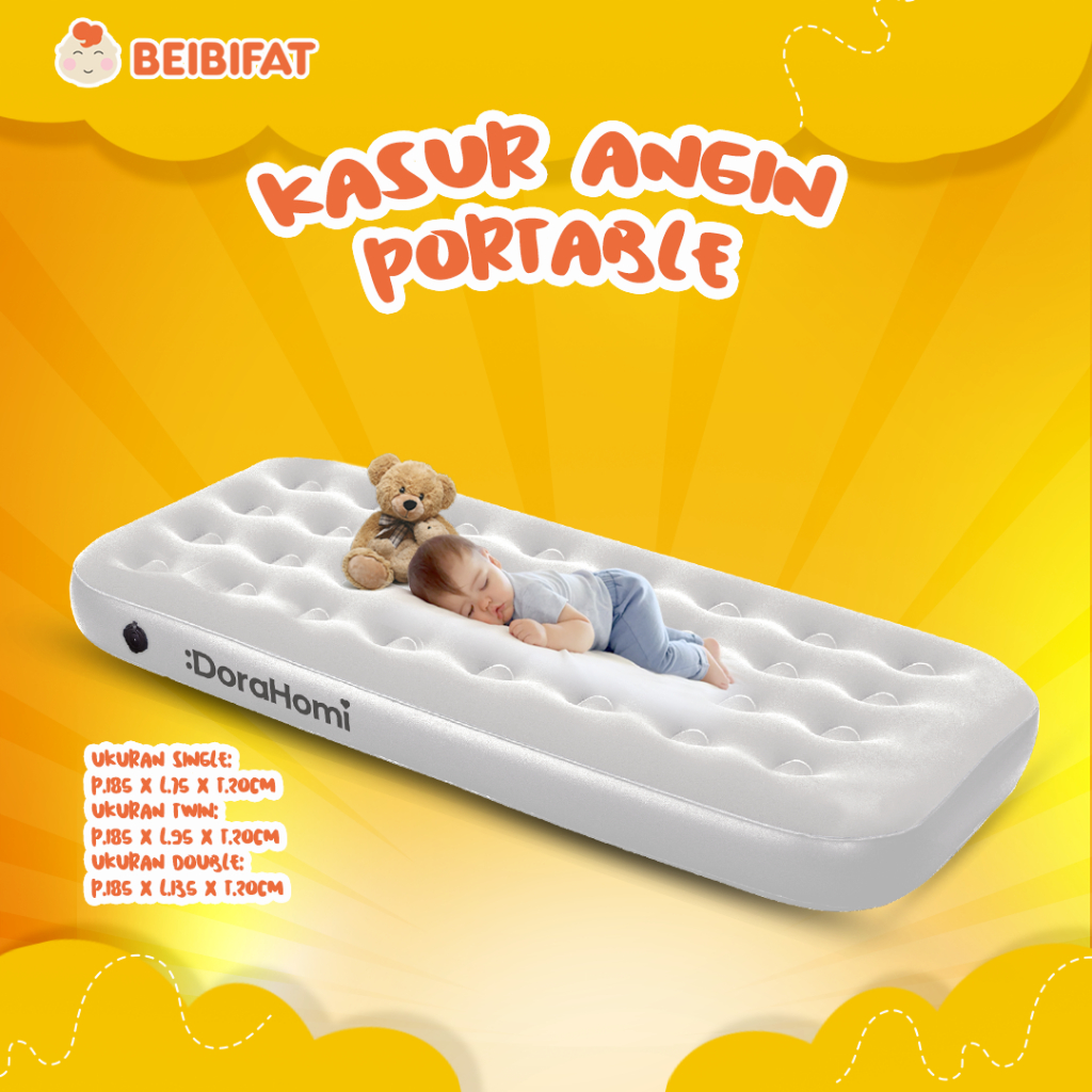 Jual Kasur Angin Pompa Air bed Traveling Camping Tiup Single Twin dan ...