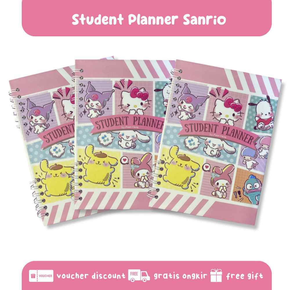 Jual Notebook Ring Planner Undated Planner buku jurnal aesthetic Study ...
