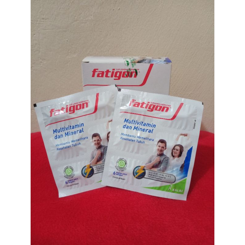 Jual Fatigon Multivitamin & Mineral / Strip isi 6 Kapsul / Fatigon ...