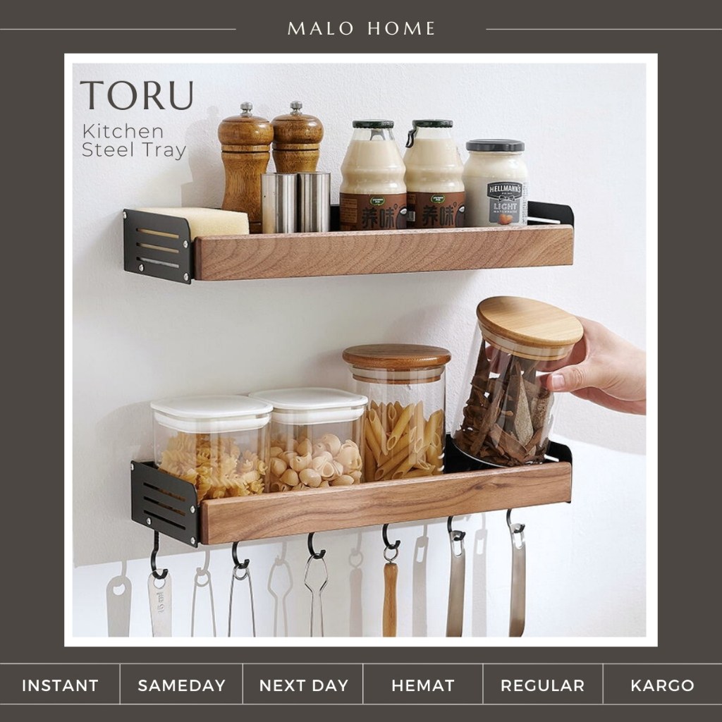 Jual MALOHOME - TORU TRAY Rak Bumbu Dapur Kitchen Organizer Stainless ...