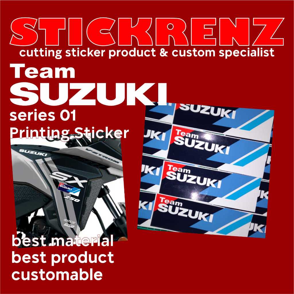 Jual Stiker Printing Sticker Team Suzuki 01 | Shopee Indonesia