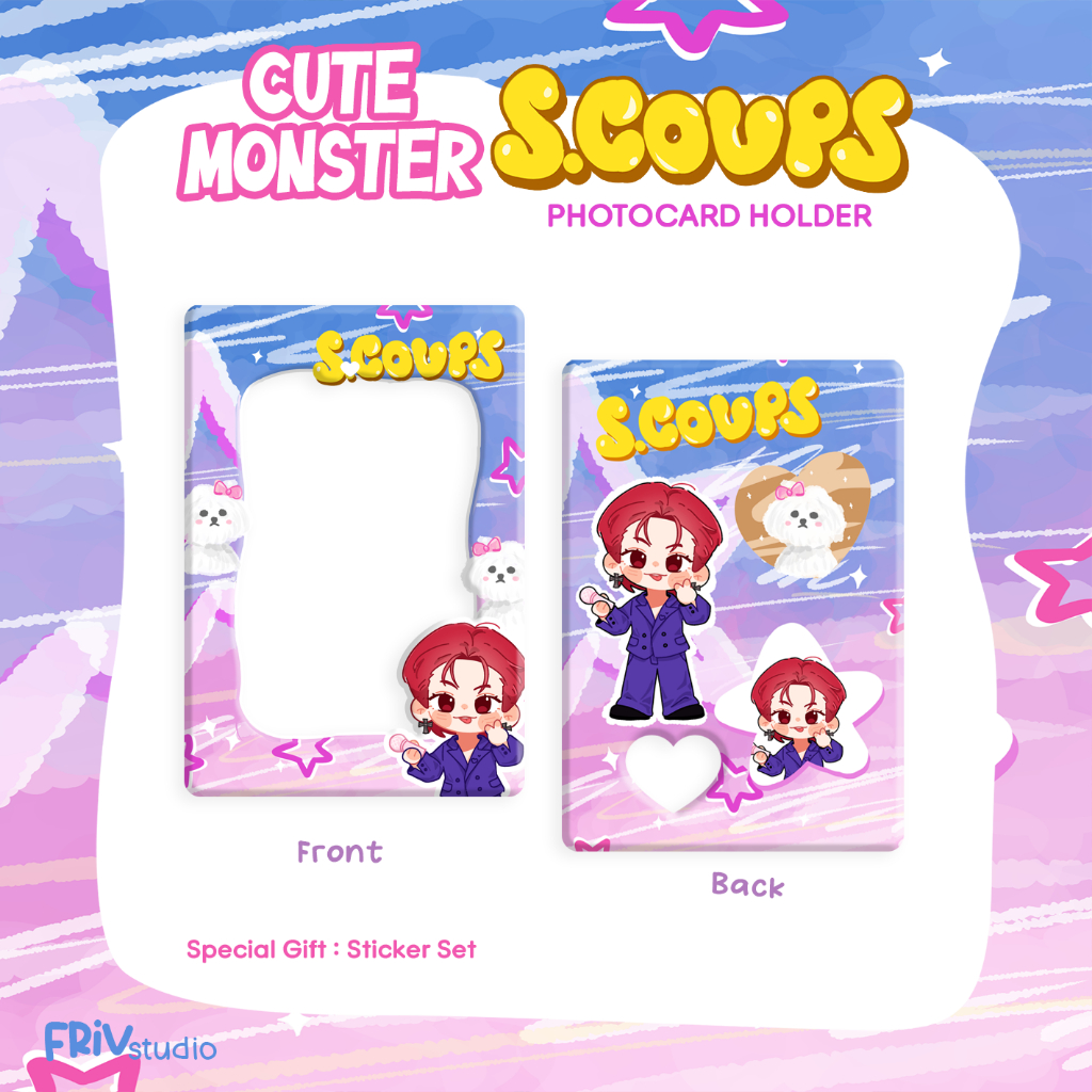 Jual CUTE MONSTER SCOUPS SEVENTEEN PHOTOCARD HOLDER | Shopee Indonesia