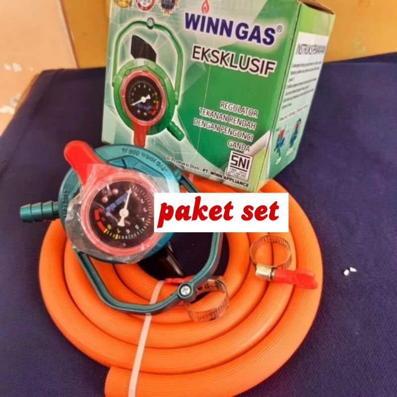 Jual Winn Gas 800 W 900 M , Win Gas , Regulator + Selang 2M + 2 Klem ...