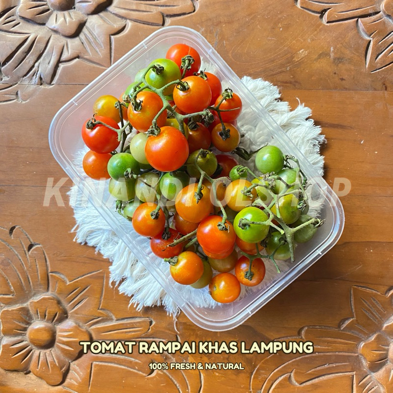 Jual TOMAT RAMPAI KECIL SEGAR | BUAH TOMAT KECIL KHAS LAMPUNG (250g ...