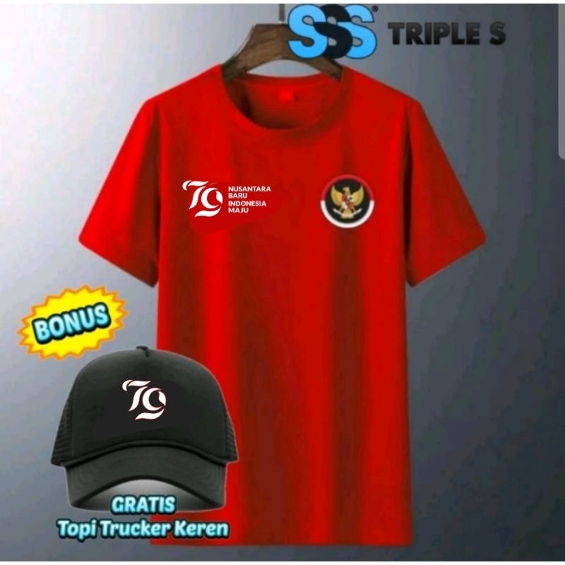 Jual KAOS HUT RI KE 79 INDONESIA GARUDA KAOS 17 NUSANTARA BARU ...
