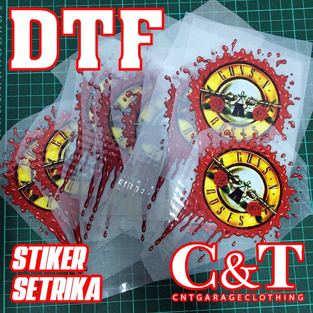 Jual Sablon Setrika DTF Stiker Kain Logo | GNR | NIRVANA | KORN ...