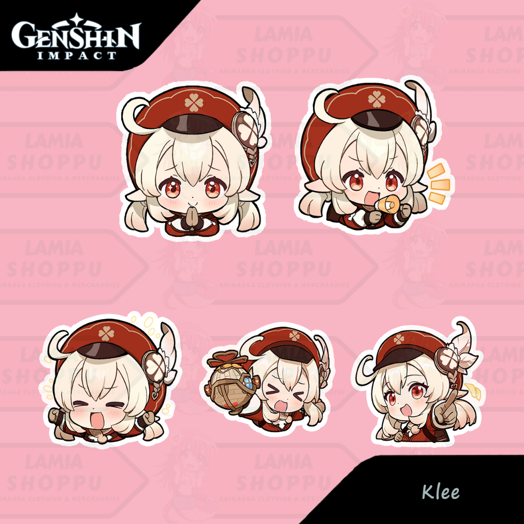 Jual Sticker Genshin Impact Klee | Sticker Klee Chibi | Shopee Indonesia