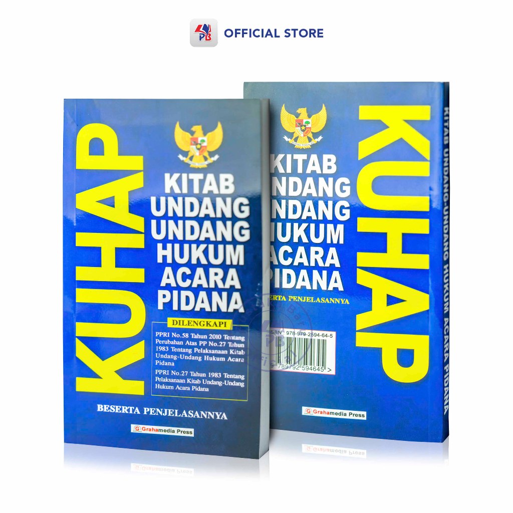 Jual Buku Hukum Undang Undang / KUHAP : Kitab Undang Undang Hukum Acara Pidana - Berserta ...