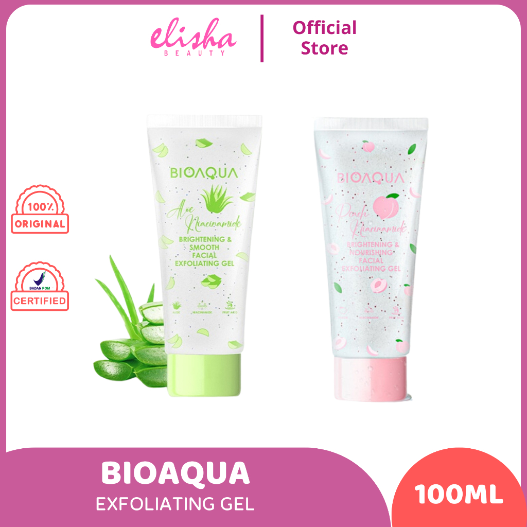 Jual BIOAQUA FACE SCRUB EXFOLIATING GEL 100ML | Shopee Indonesia