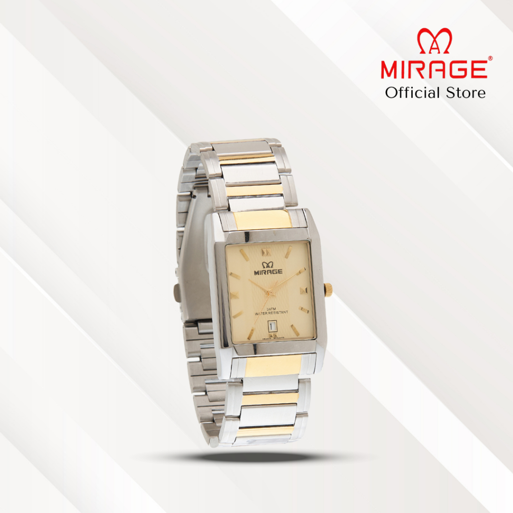 Jual Mirage Jam Tangan Pria Analog 7394 M Silver Gold Original ...