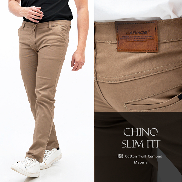 Jual Carnos Slive Celana Chino Panjang Pria Slim fit | Shopee Indonesia