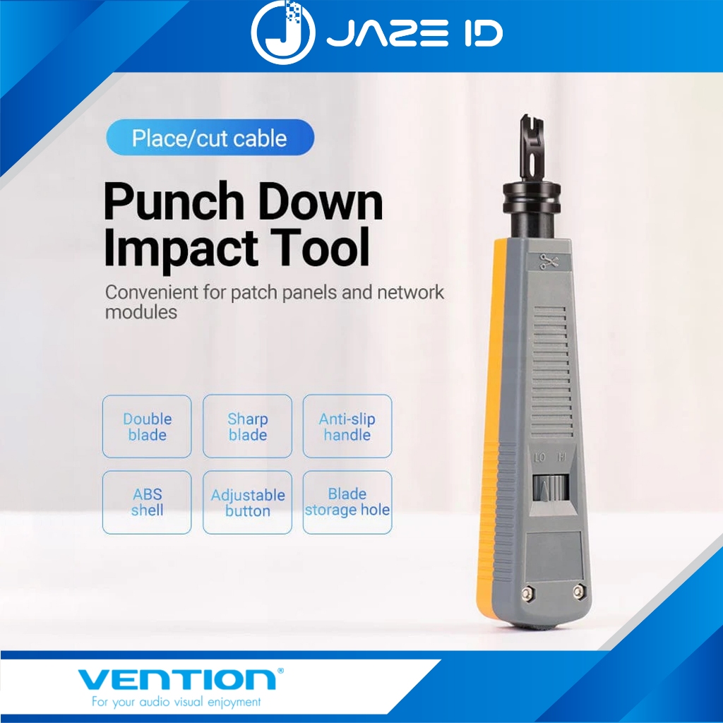 Jual Vention Tang Punch Down Impact Tool Modular Jack RJ45 Network ...