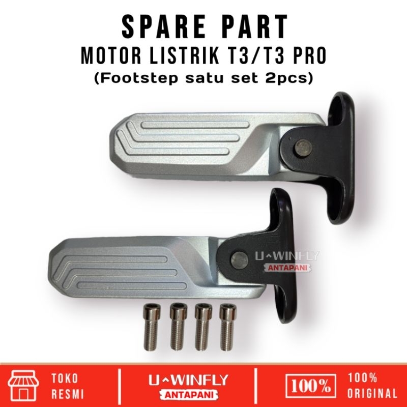 Jual Footstep Motor listrik T3s/T3pro original uwinfly satu set 2 pcs ...