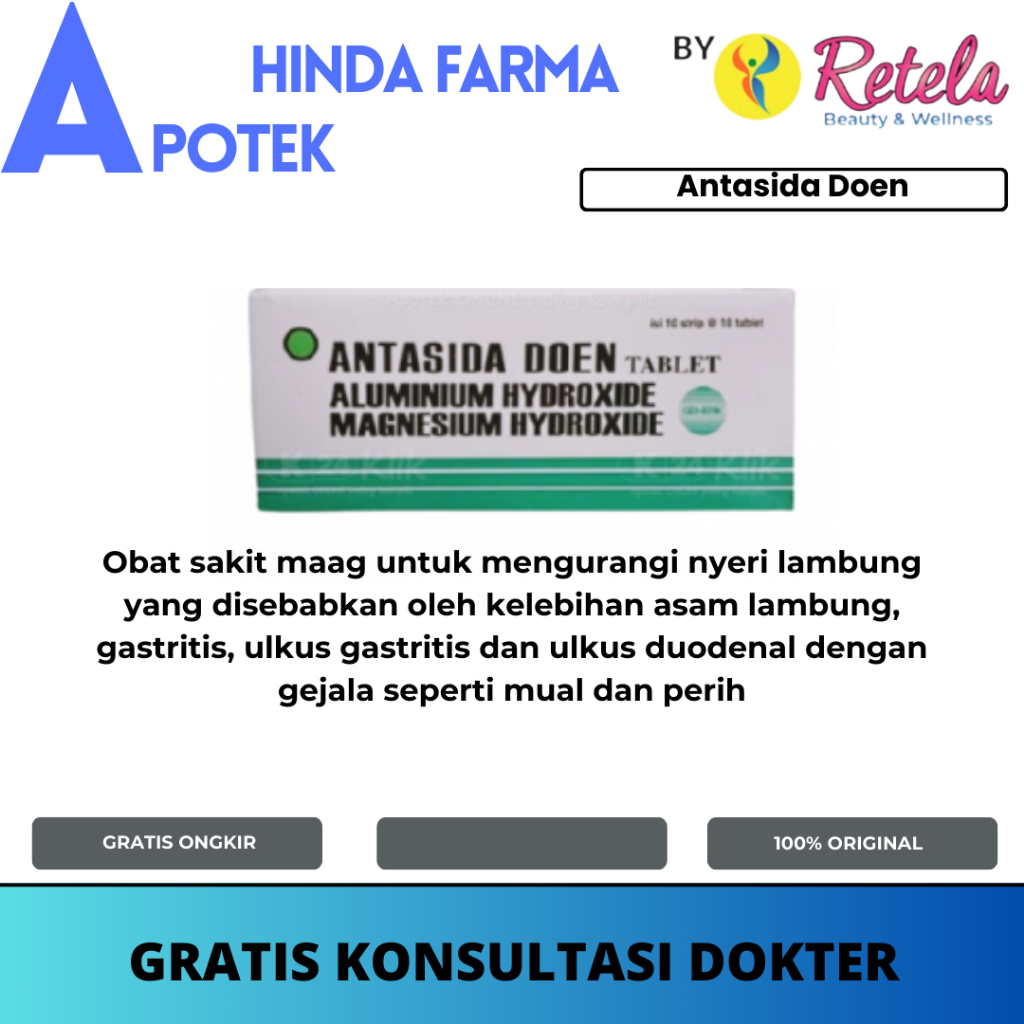 Jual Antasida Doen 10 Tablet | Shopee Indonesia