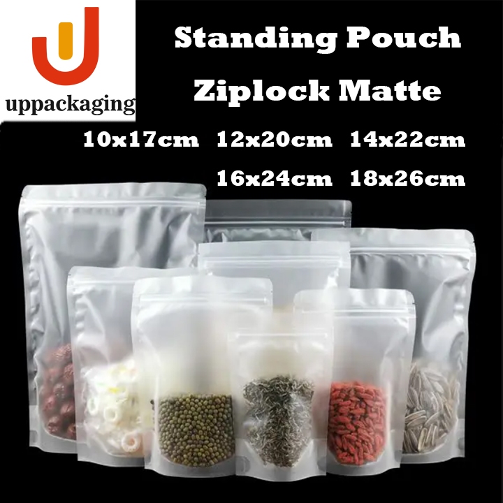 Jual Standing Pouch Ziplock Matte Doff plastik | Shopee Indonesia