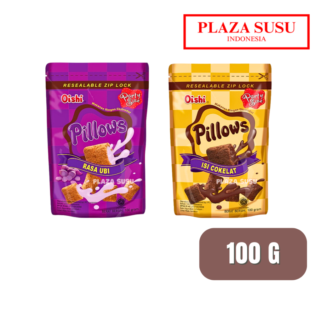 Jual MAKANAN RINGAN OISHI PILLOWS COKELAT OISHI RASA UBI 100 G | Shopee ...