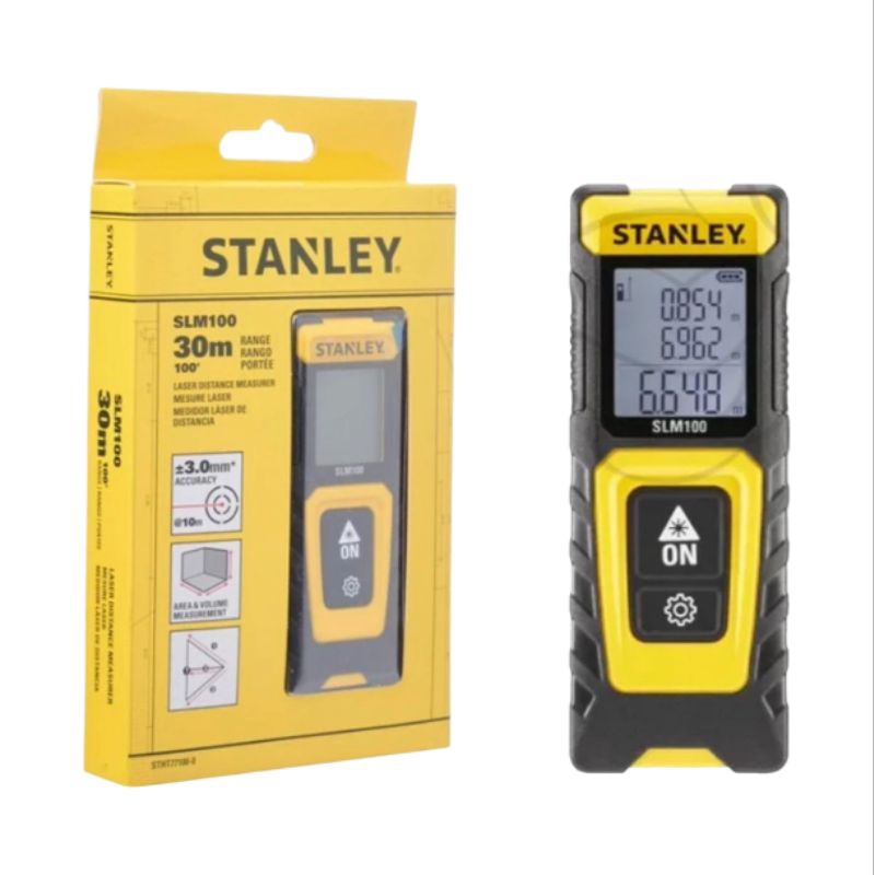 Jual Meteran Laser Stanley SLM100 30M Pengukur Jarak Stanley SLM 100 30 ...