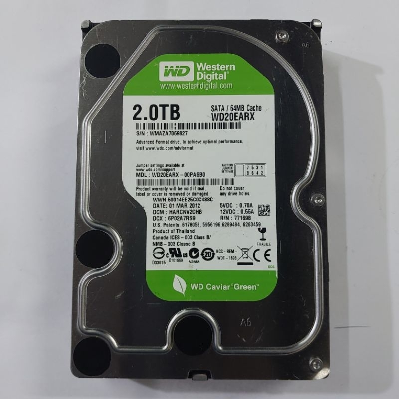 Jual hdd harddisk 2tb wd green sata 3,5inch murah | Shopee Indonesia