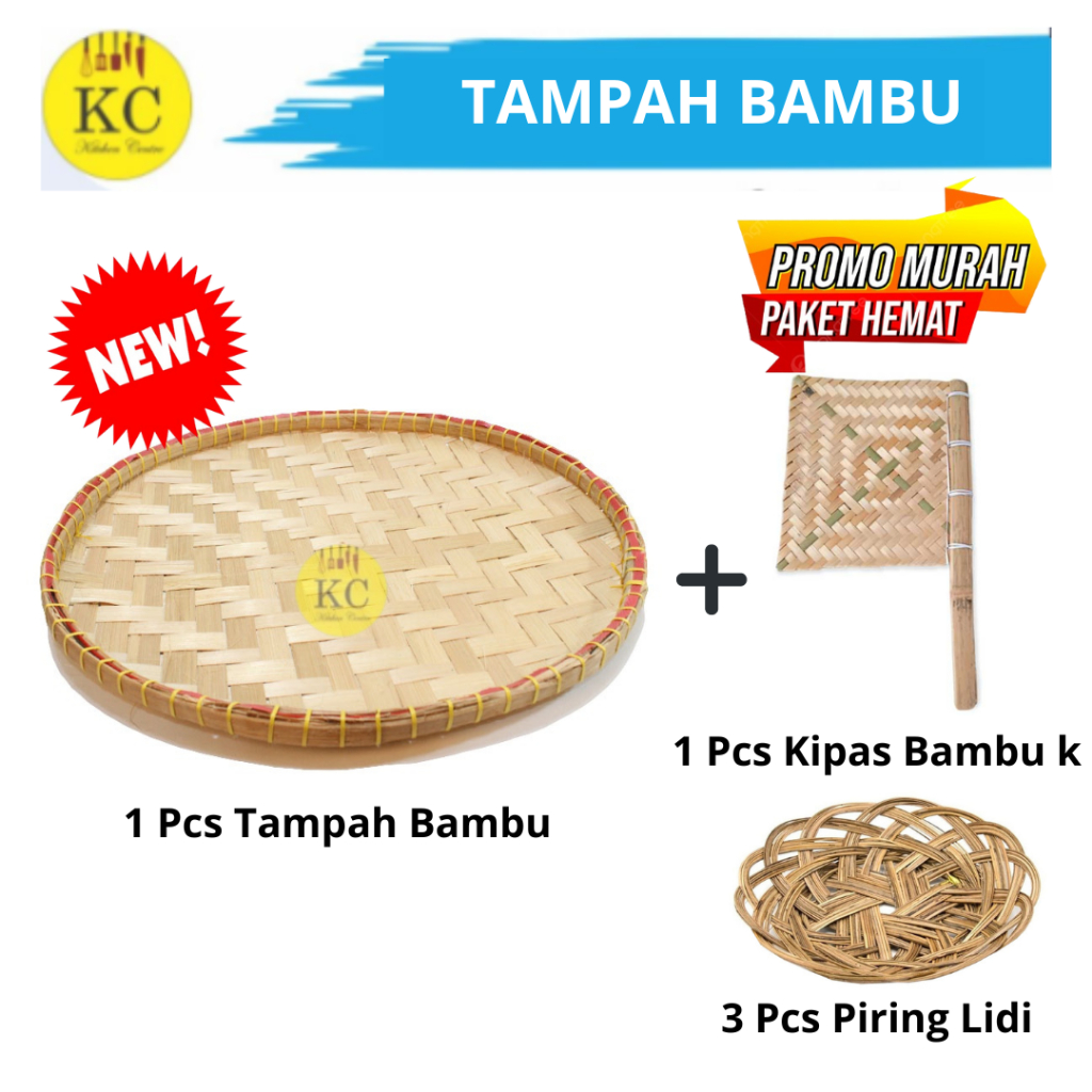 Jual Tampah Bambu Kecil Nyiru Bambu Anyaman Kecil Nampan Bambu Murah ...