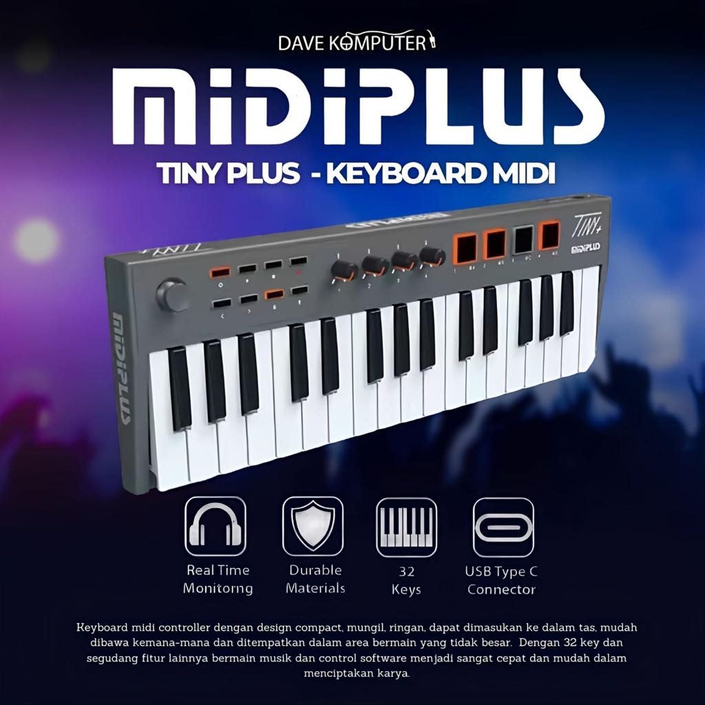 Jual Midiplus Tiny Plus / Tiny + Keyboard Midi Controller Keyboard | Shopee Indonesia