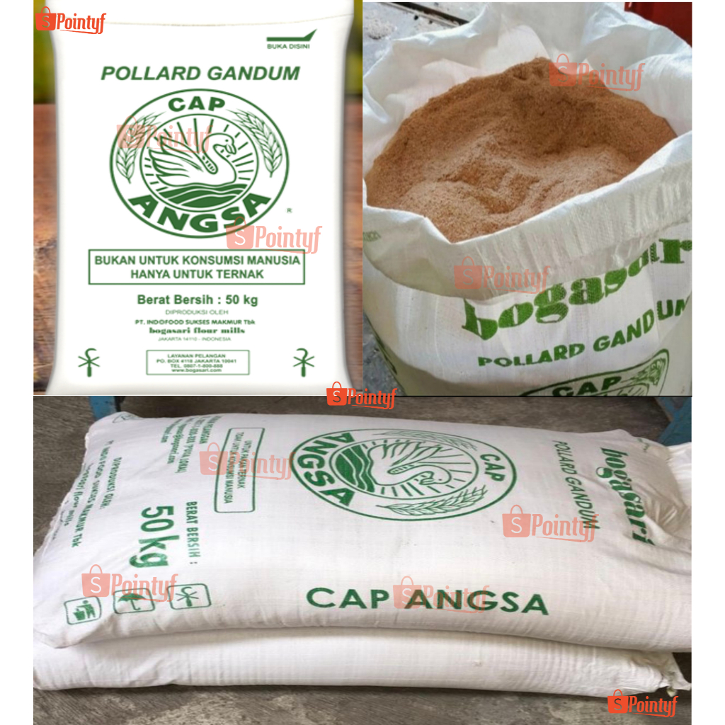 Jual POLLARD GANDUM POLAR PAKAN TERNAK KEMASAN 1KG | Shopee Indonesia