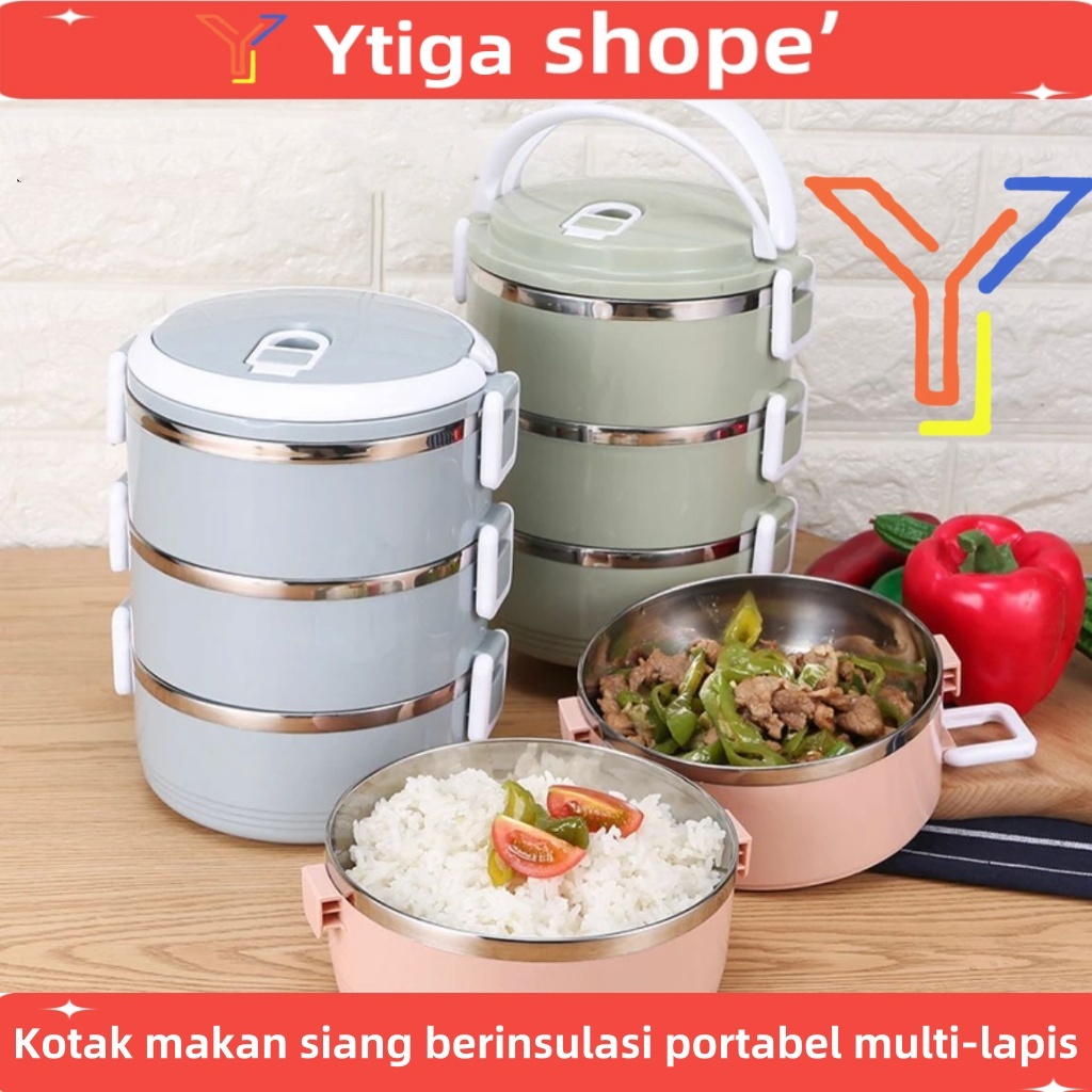 Jual RANTANG 4 SUSUN POLOS / RANTANG SET BEKAL CAMPING PIKNIK LUNCH BOX ...