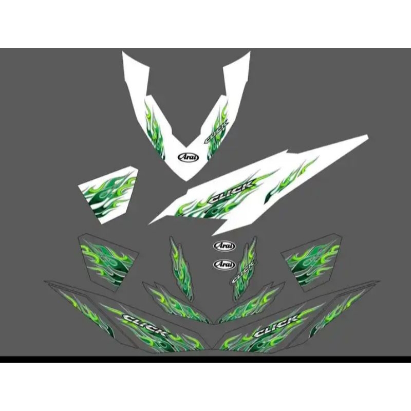 Jual STRIPING STICKER TRANSPARAN VARIO LED OLD 125-150 MOTIF ARAI API TERBARU | Shopee Indonesia