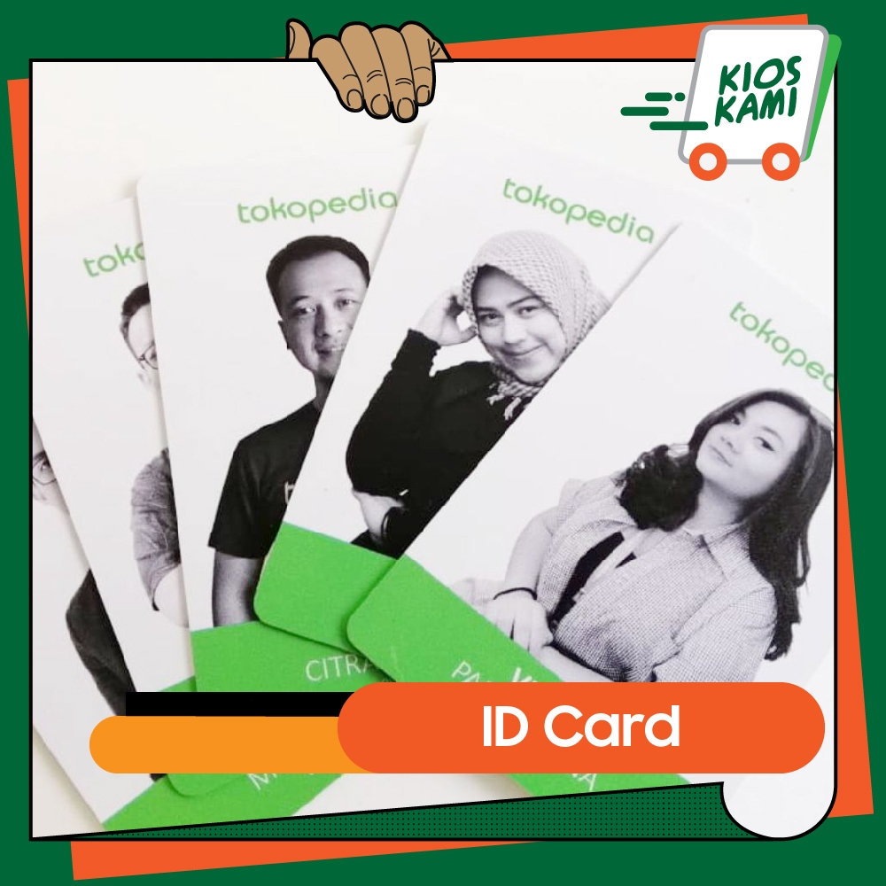 Jual ID Card Karyawan 1 dan 2 Sisi Gratis Desain | Shopee Indonesia