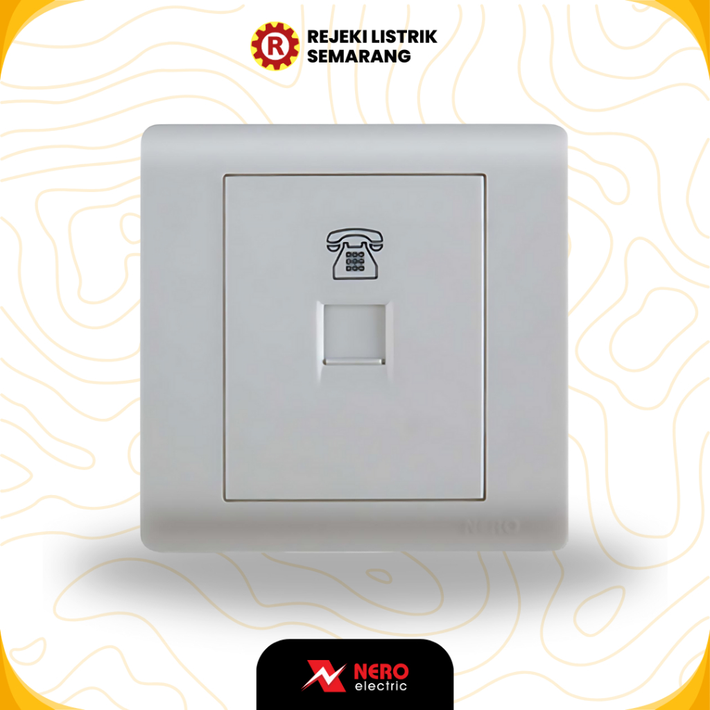 Jual OUTLET TELEPON 1 GANG DENGAN PENUTUP MINIMALIS MERK NERO F16PH ...