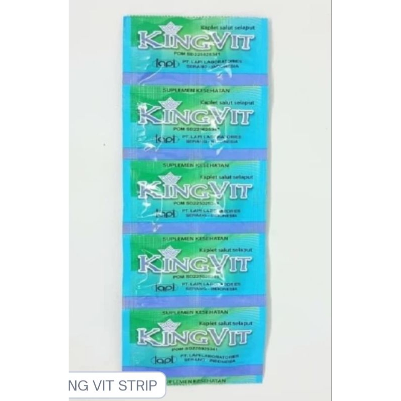 Jual Kingvit 1 strip 10 kaplet & Quenvit 1 strip 6 Kaplet | Shopee ...