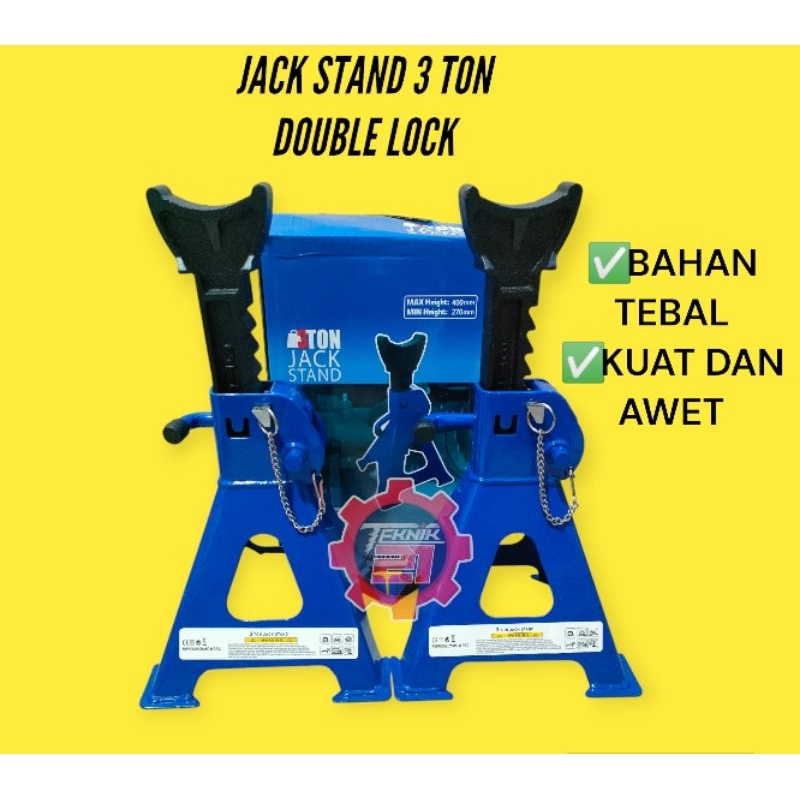 Jual JACK STAND 3 TON DOUBLE PIN LOCK JACK STAND MURAH | Shopee Indonesia